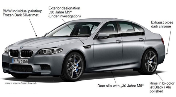 BMW M5 รุ่นฉลองครบ 30 ปี พิเศษทุกรายละเอียด