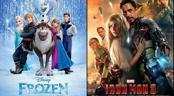 Frozen เบียด Iron Man 3 ขึ้นหนังทำเงินอันดับที่ 4