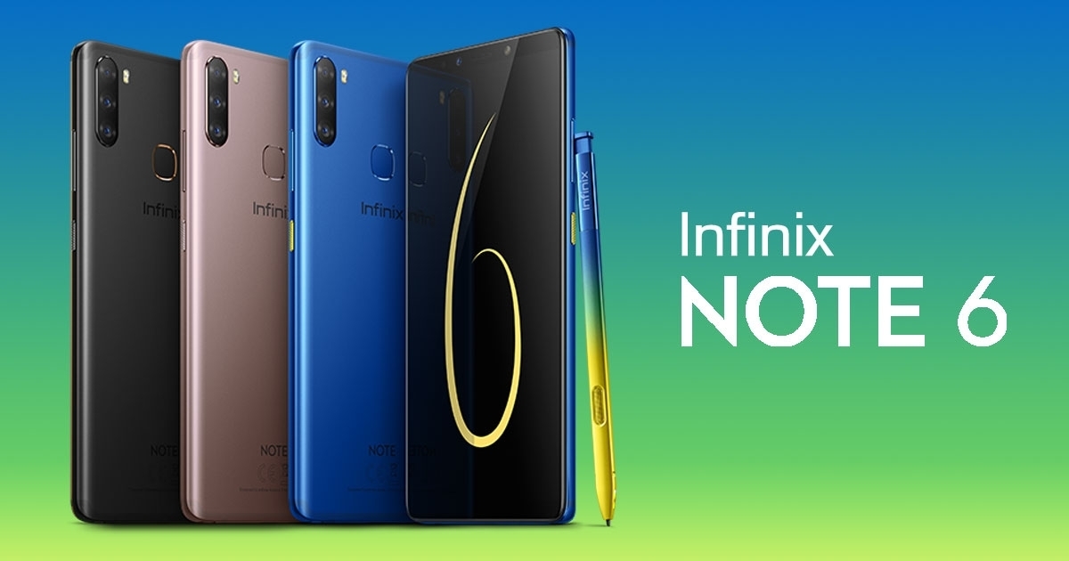 Infinix Note 6 เปิดตัวมือถือพร้อมปากกา X Pen กล้องหลัง 3 ตัว
