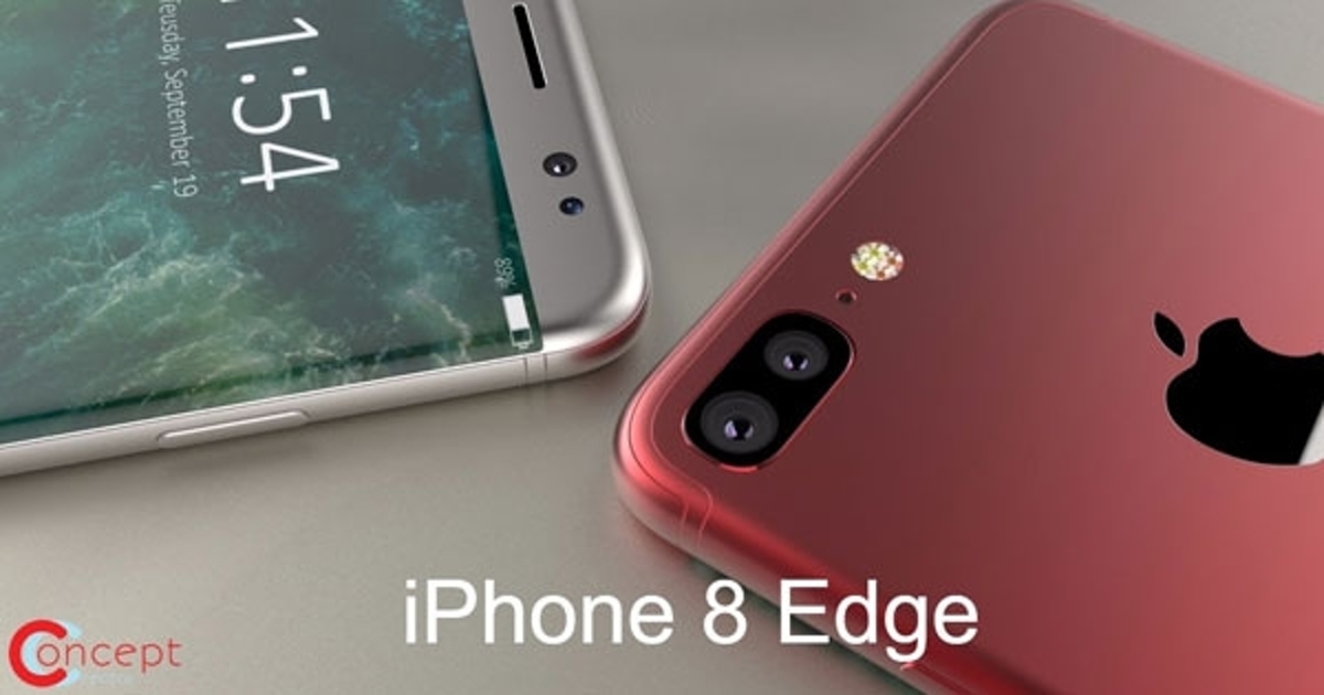 iPhone 8 Edge คอนเซ็ปต์ iPhone 8 จอ OLED 5.8 นิ้ว ขอบโค้ง